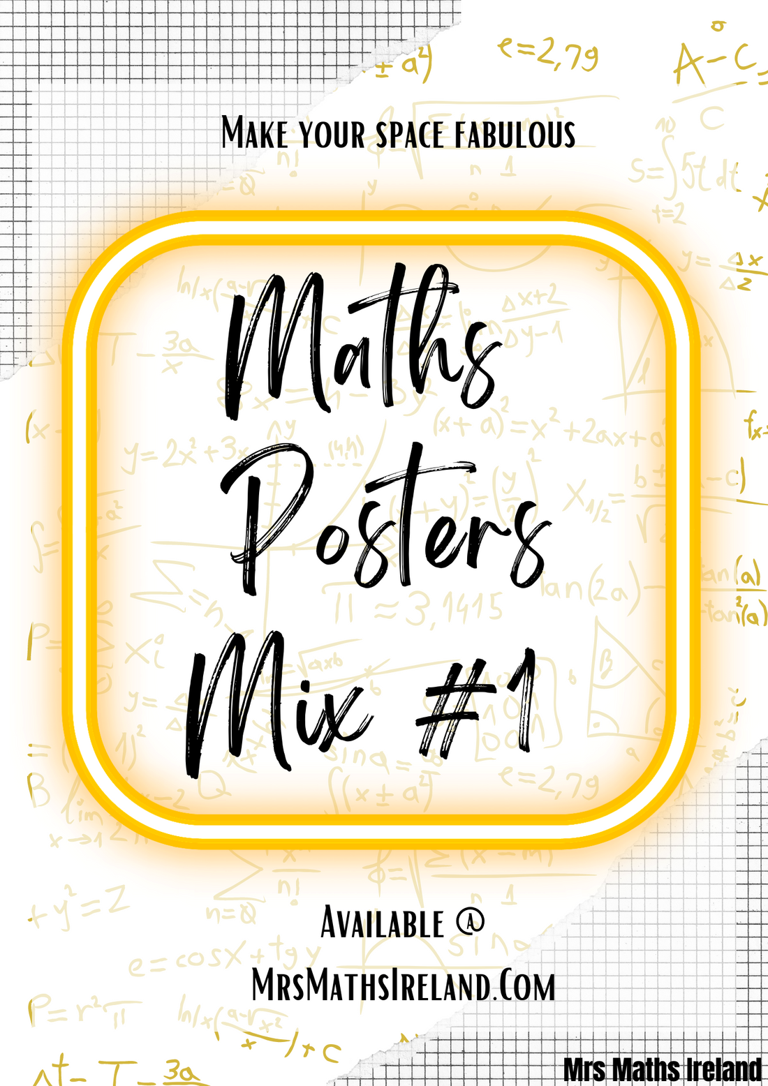 Maths Classroom Poster Mix #1 – Mrs Maths Ireland
